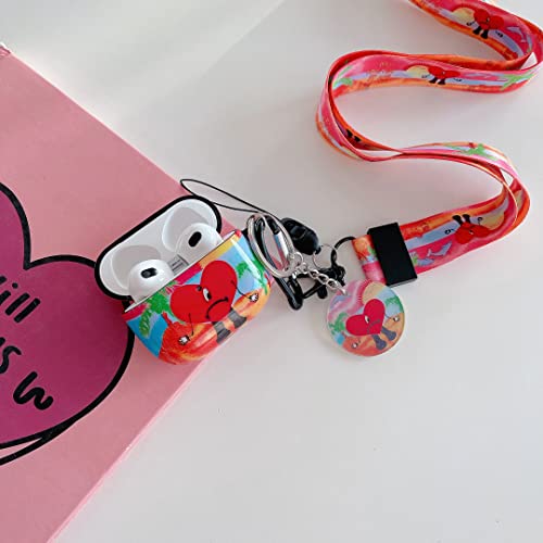with Fashion Kawaii Lanyard Keychain,Cute Interesting Soft TPU Airpod 3rd Generation Case,Suitable Man Women Girl Airpod 3rd Case