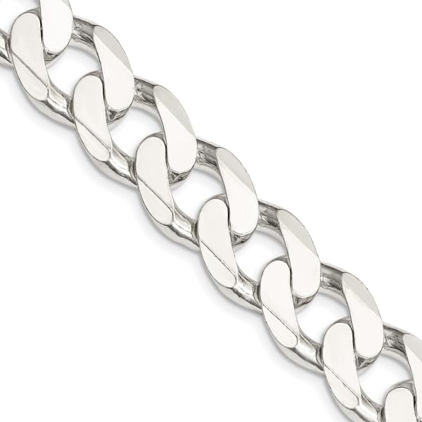 IceCarats 925 Sterling Silver 14.5mm Curb Link Chain Necklace 22 inch