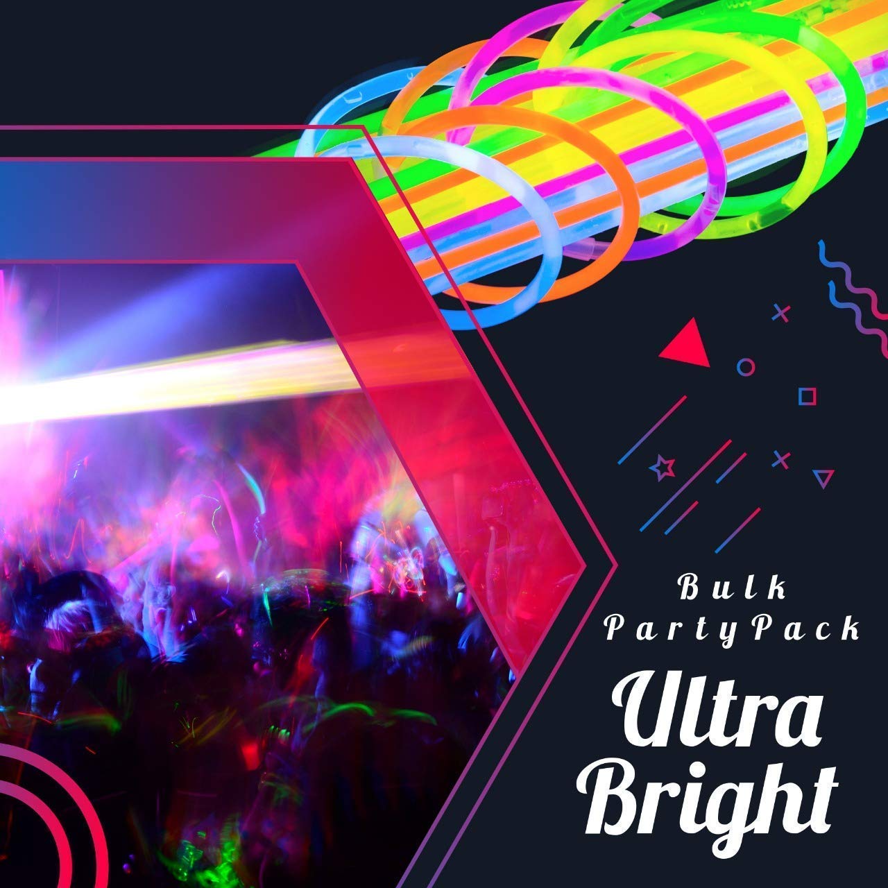 HSGUS 100 Pack Glow Sticks
