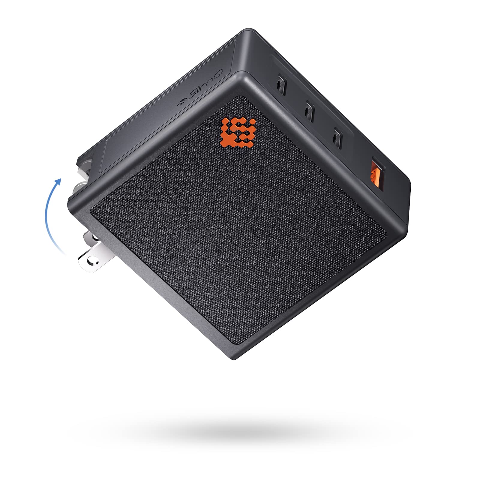 ๐๐ฅ๐ข๐ฆ๐ GAN USB C Charger: 100W,96W,87W,85W,67W AC Adapter - 4 Port Fast Compact PD Wall Block - Travel Adapter for MacBook,Surface,Lenovo(+International Adapters + Extension Cord)
