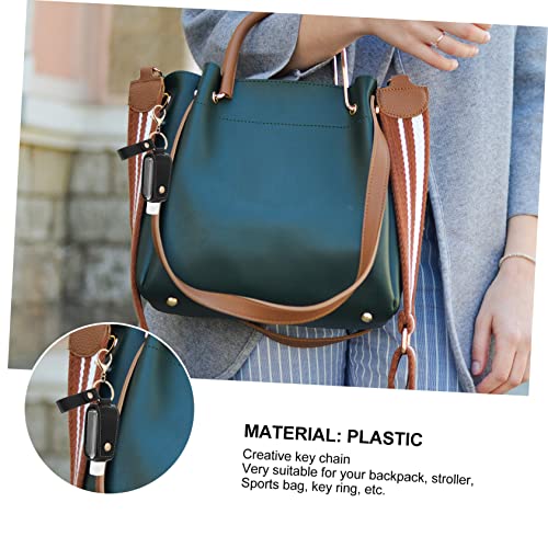 SOIMISS 1 Set Case Ornament Container Empty Keychain Bottles Mini Portable Toiletry Mini Portable Hand Mini Key Ring Travel Leather Bags