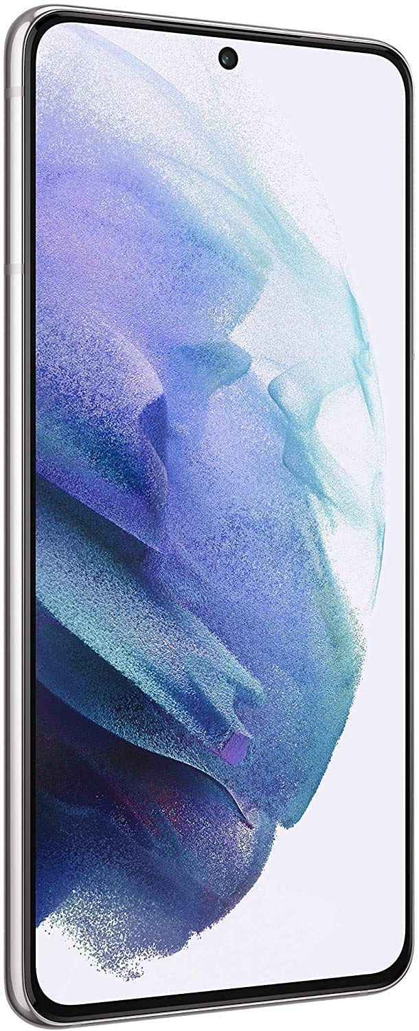 Samsung Galaxy S21 5G (SM-G991B/DS) Dual SIM 256GB, 6.2”, Factory Unlocked GSM, International Version - No Warranty - Phantom White