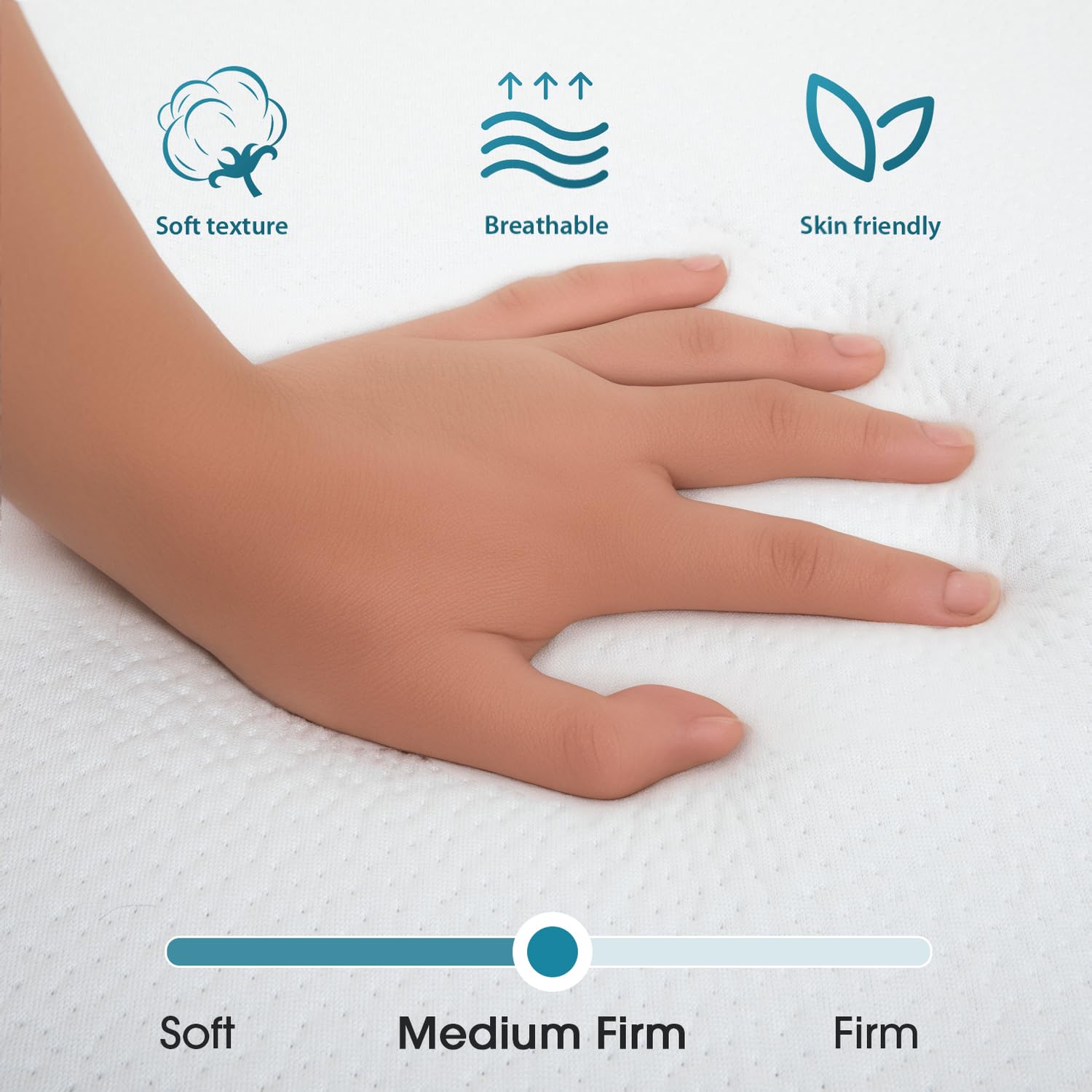 YRLLENSDAN High-Density Foam Folding Mattress Twin Size, Trifold Portable Mattress, Twin Memory Foam Mattress with Non-Slip Bottom, Ideal for Camping, Guest Bed, Floor Bed, Easy Storage (3in, Twin)