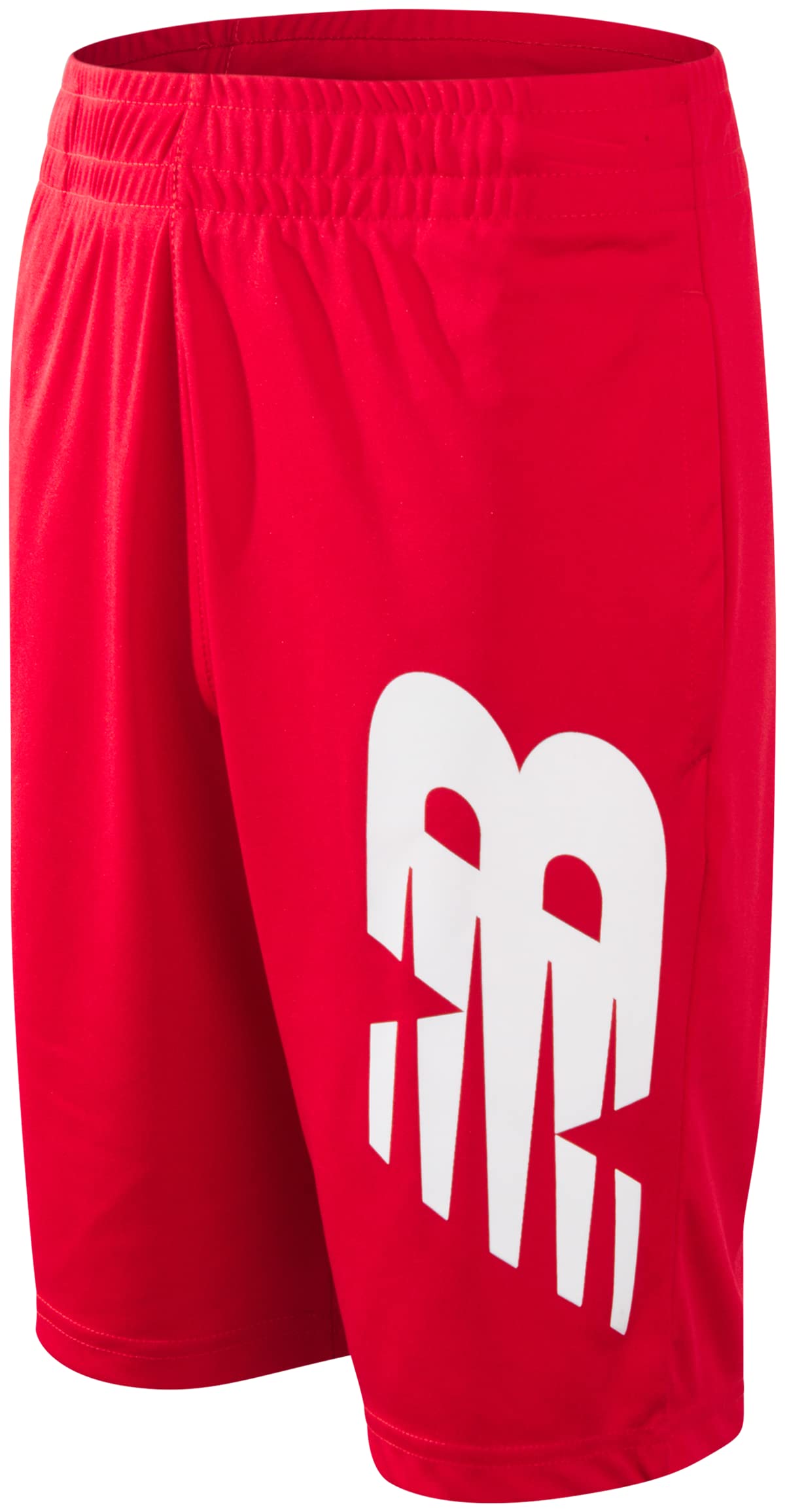 New Balance Boys’ Active Shorts – 2 Pack Performance Mesh Basketball Shorts – Workout Gym Shorts for Boys (4-20), Size 5-6, Indigo/Red