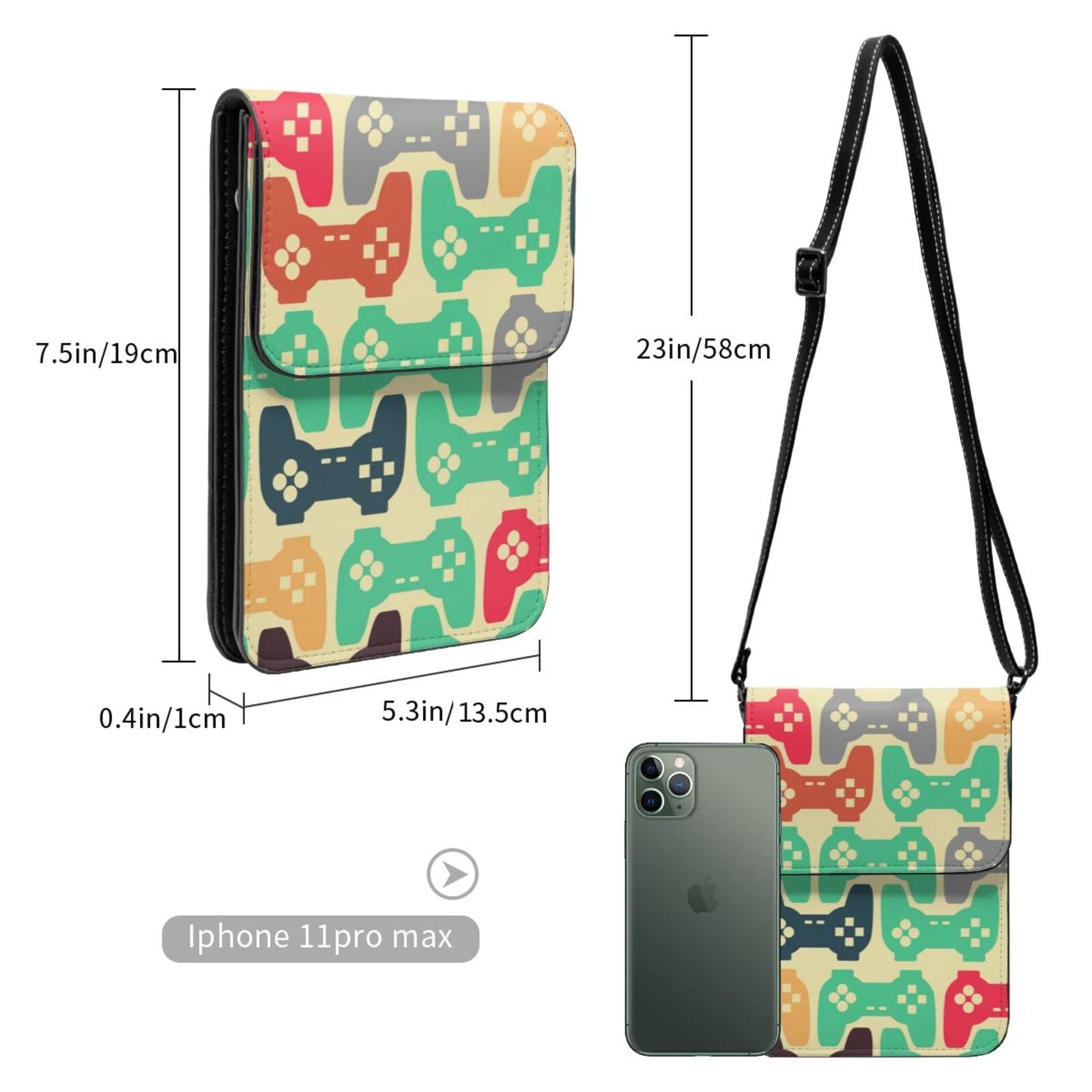 Small Crossbody Cell Phone Purses for Women Awesome Gamer Gaming Controller Phone Handbags