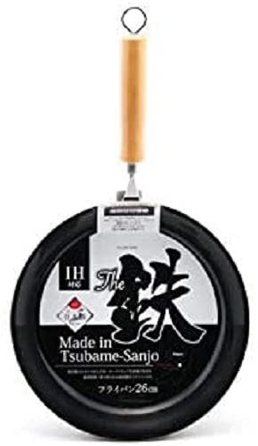 Pearl Metal HB-2403 Tsubamesanjo Iron Frying Pan, 10.2 inches (26 cm), Induction Heating Compatible, The Iron