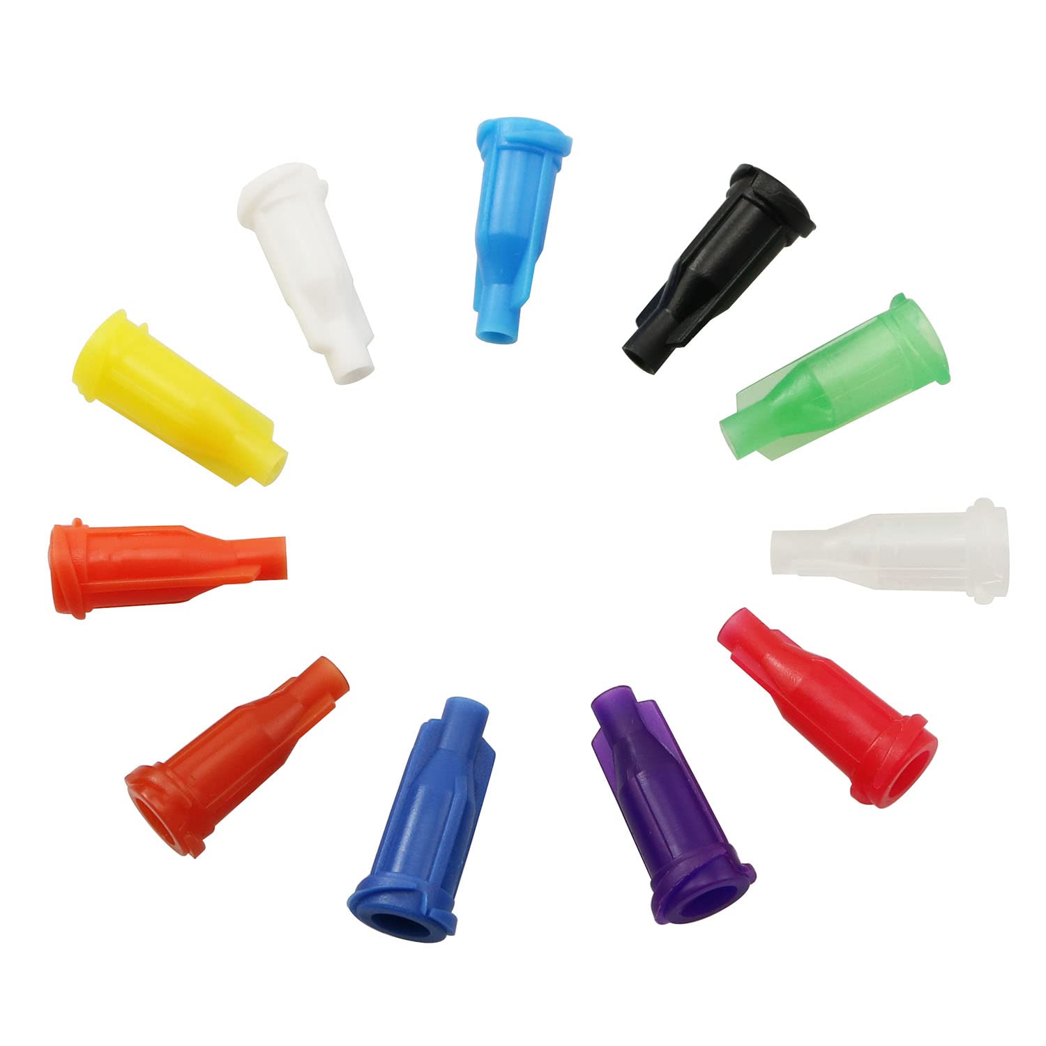 Syringe Tip Cap ZRM&E 200PCS Mixture Color Luer Lock Cap Syringe Caps for Luer Slip Lock Tip, Dispensing Needle Tip Cap