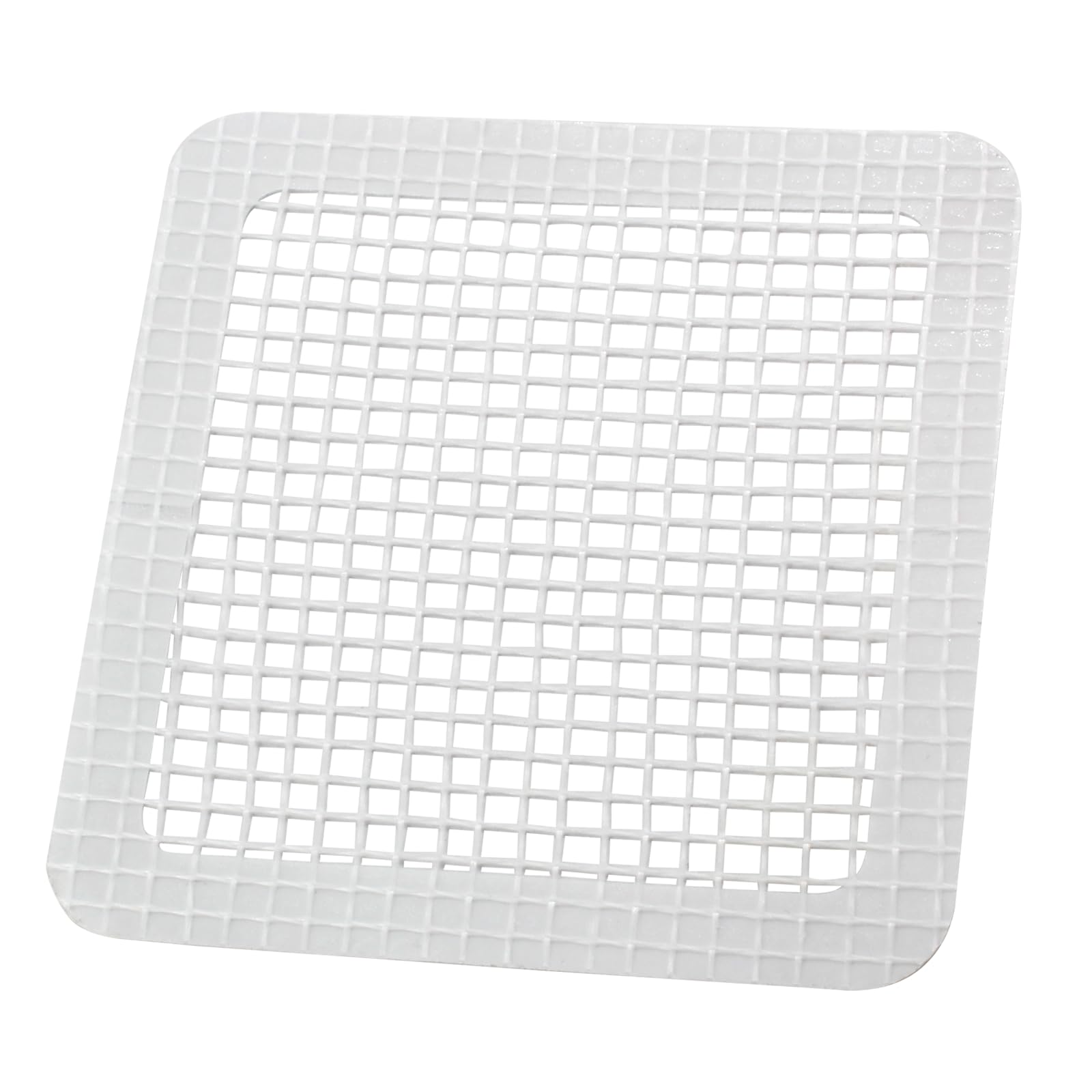 Waziaqoc 25PCS Disposable Shower Drain Mesh Stickers, Square Hair Strainers Catcher Bathtub Collector Sticker for Bathroom(Length:100MM/4)