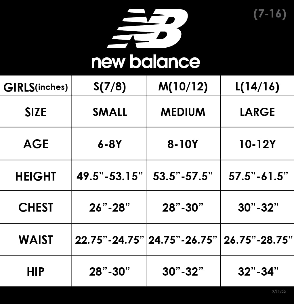 New Balance Girls Active Leggings Set 3 Piece T-Shirt, and Leggings Activewear Set, Size 10-12, SurfGreySurf