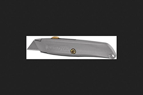 Stanley Tools Classic 99 10-099 Utility Knife 6 In L, Gray Straight, High Carbon Steel Includes: (3) Three Heavy Duty Blades (6 Pack)