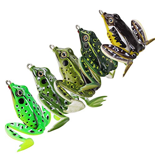 kaaka 5cm Artificial Frog Shape Fish Lure Bait for Professional Fishing Tackle Accessories D
