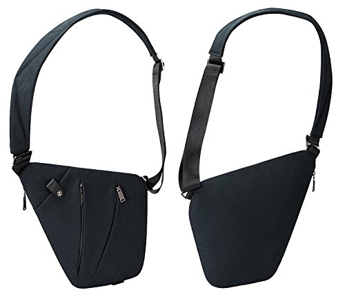 weiatas Sling Bag Chest Shoulder Backpack Crossbody Bags for Men Women Travel Outdoors (Black)