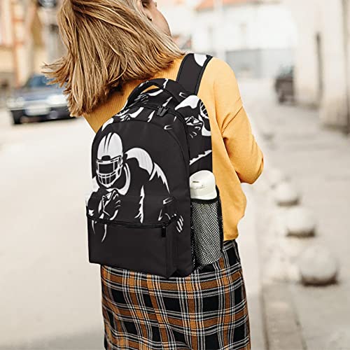 Travel Backpack For Men American Football Player Loungefly Large Backpack Lightweight Laptop Bag Carry On Bookbag Waterproof Travel Hiking Camping Daypack