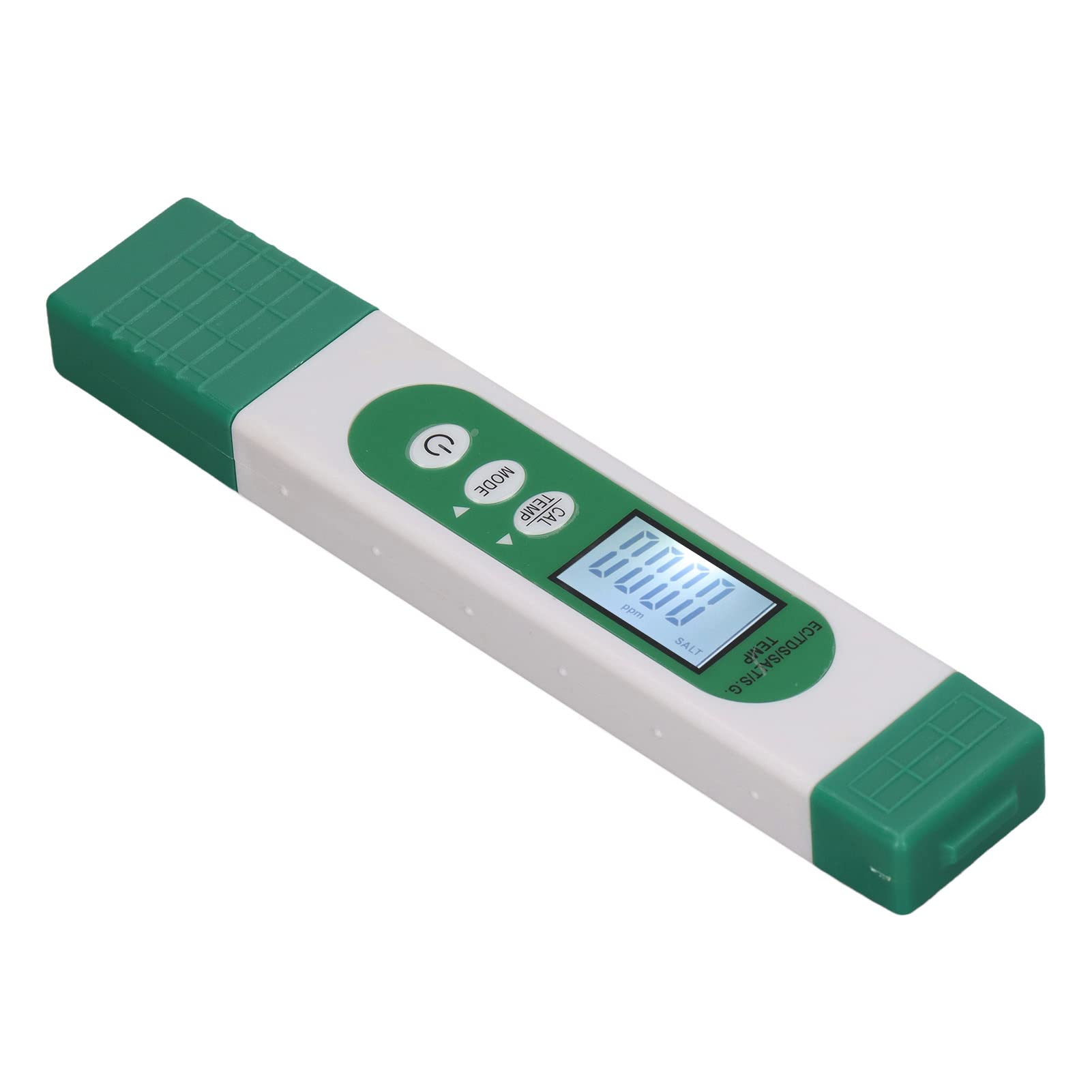 Pen Type Water Quality Meter, High Accuracy Automatic Temperature Compensation Portable Sensitive Probe 5 in 1 Water Tester EC SG Salt TDS Temp for Spas