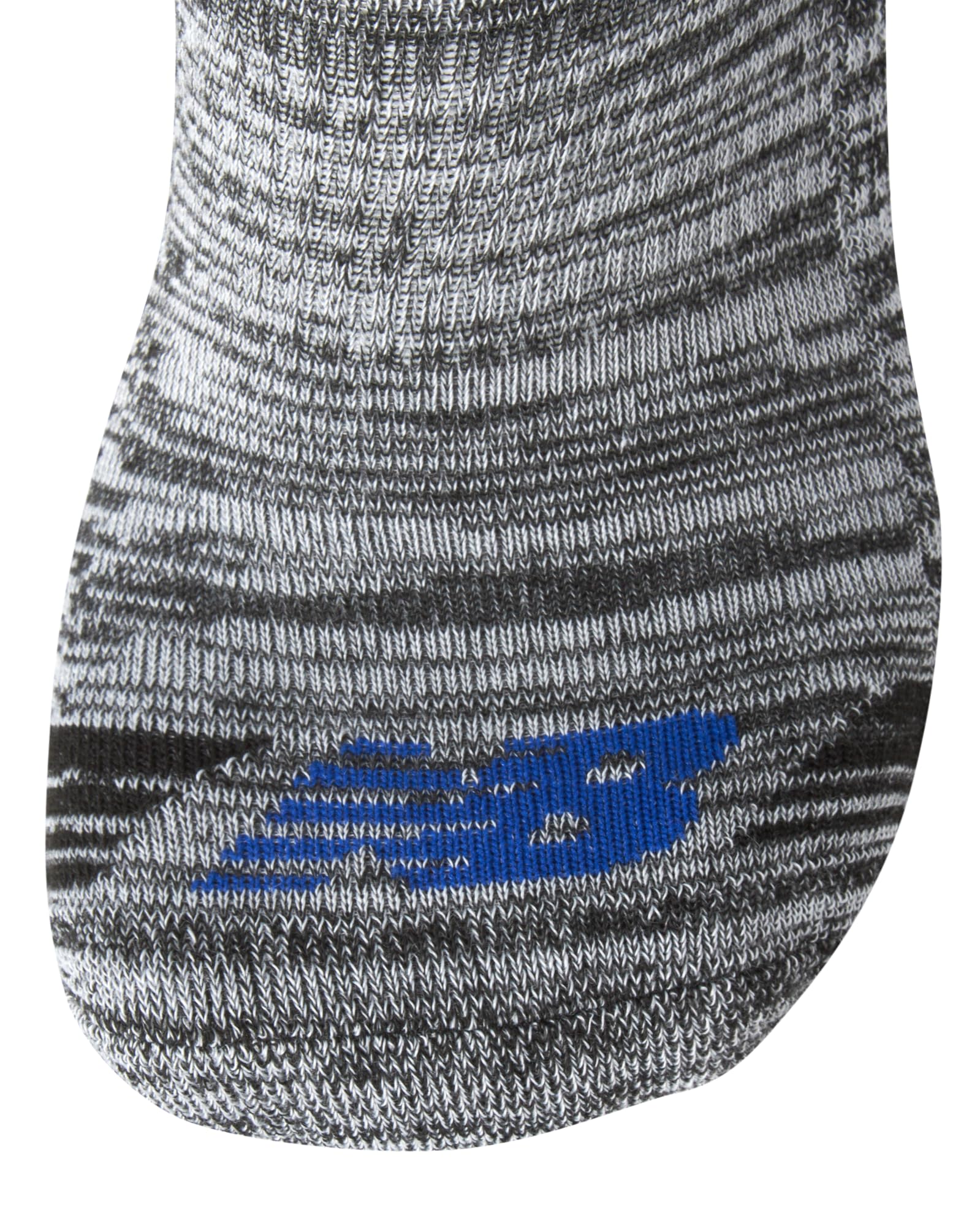 New Balance Men's Low Cut Basic 6-Pack Socks, Size 6-12.5, Grey/Black Old