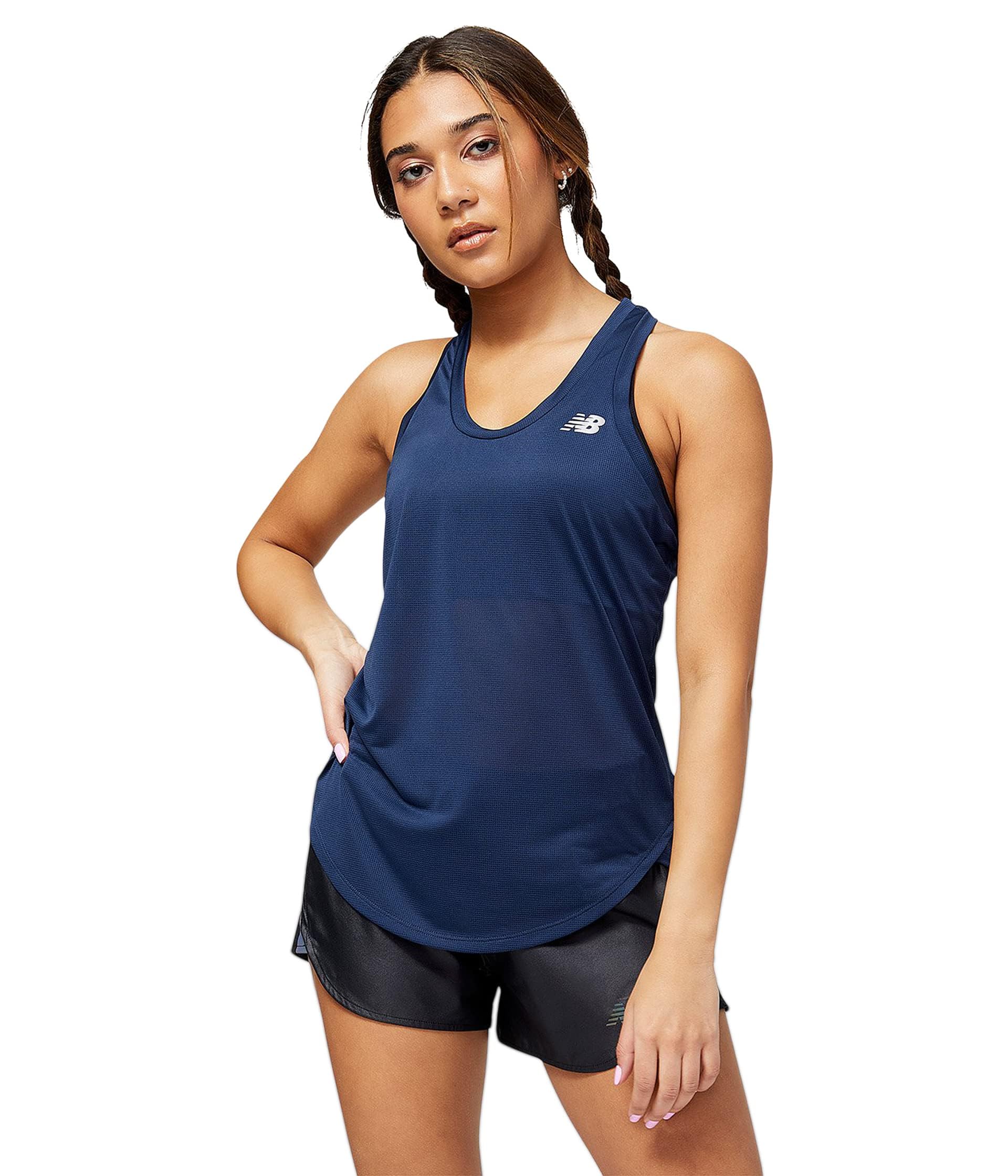 New Balance Women's Accelerate Tank Top 22, Natural Indigo, X-Small
