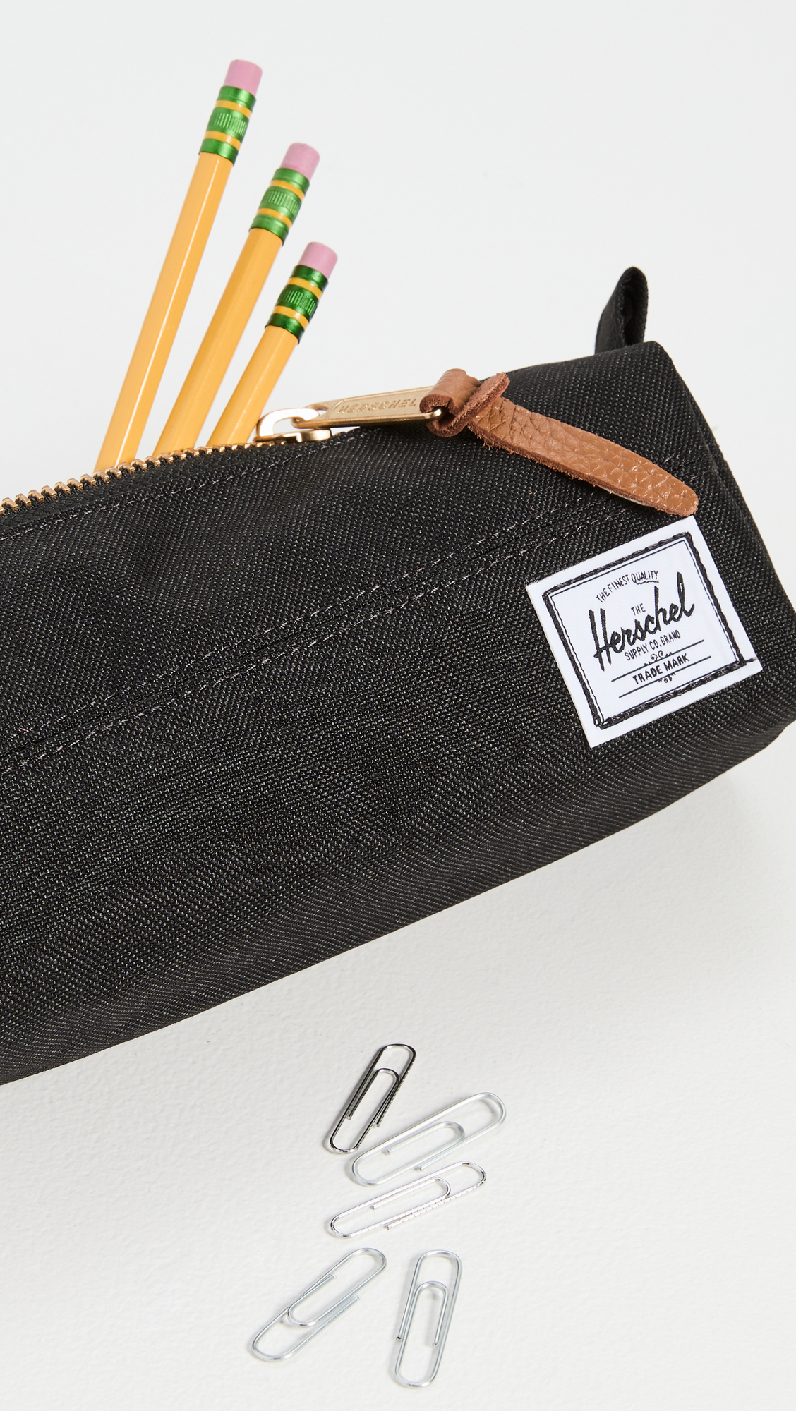 Herschel unisex adult Settlement Pencil Case, Black, Classic US