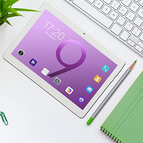 Pomya Tablet, 10 Inch 5G Dual Band Tablet for 10.0, 3G RAM 32G ROM Dual SIM Tablet with Dual Cameras, Octa Core CPU 2.0GHz Tablet for Work, Life