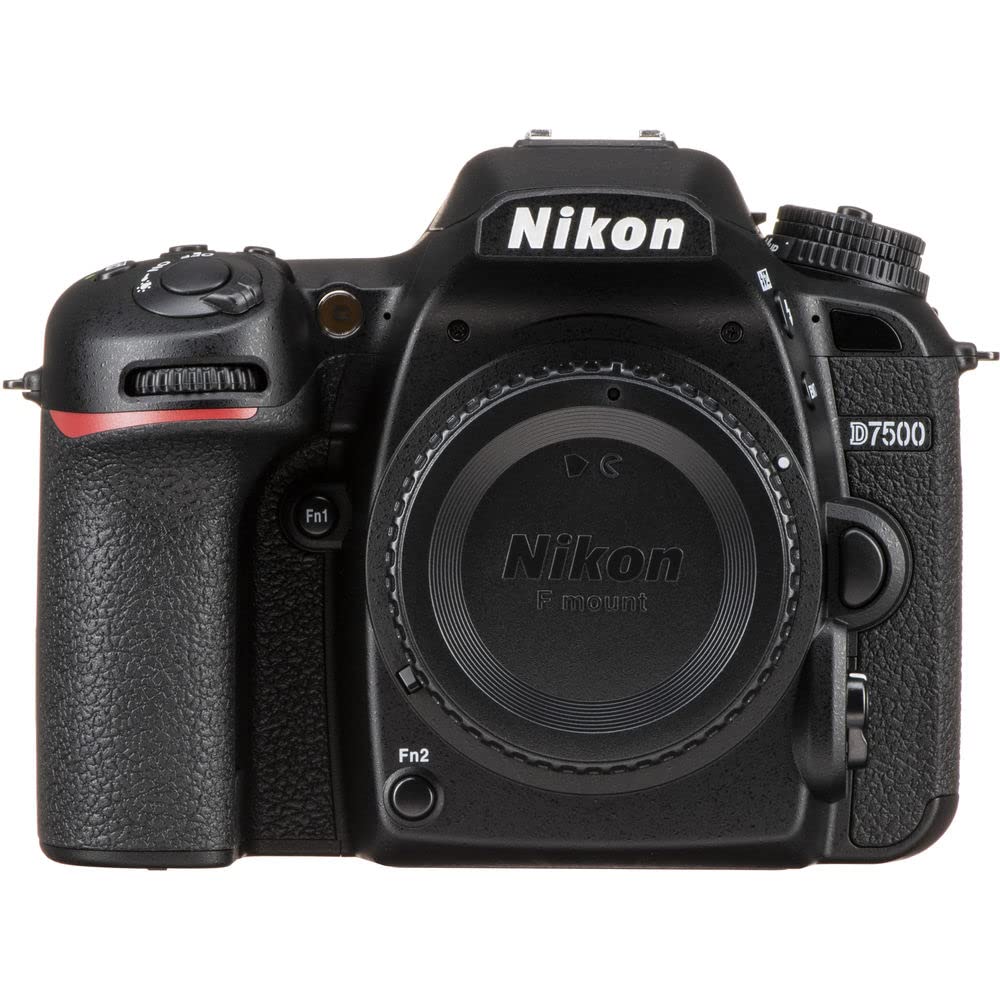 Nikon D7500 20.9MP DSLR Digital Camera with 18-55mm and 70-300mm Lenses (13543) Deluxe Bundle -Includes- Sandisk 64GB SD Card + Large Camera Bag + Filter Kit + Spare Battery + Telephoto Lens