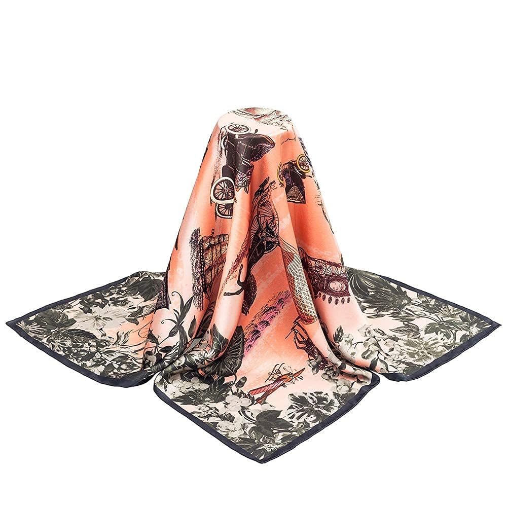 INAINI 100% Mulberry Silk Scarf for Women - Silk Wrap for Hair Sleeping - Large Silk Scarves with Gift Packed