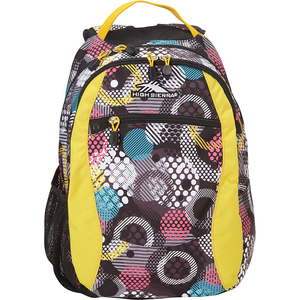 High Sierra Curve Backpack, Black (Black/Black/Black), 18.5 x 12.5 x 8.5-Inch