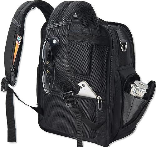 Welkinland Business backpack, Executive backpack, Tech backpack, Commuter backpack men, Professional mens leather business backpack,15 inch backpack for women,Laptop backpack for men,Tech backpack men