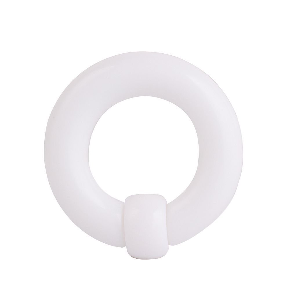 IPINK-10Pcs Acrylic Captive Bead Ring Lip, Belly, Nipple, Cartilage, Tragus, Septum, Earring Hoop 2mm-0G (10 Pcs of 6G(4mm))