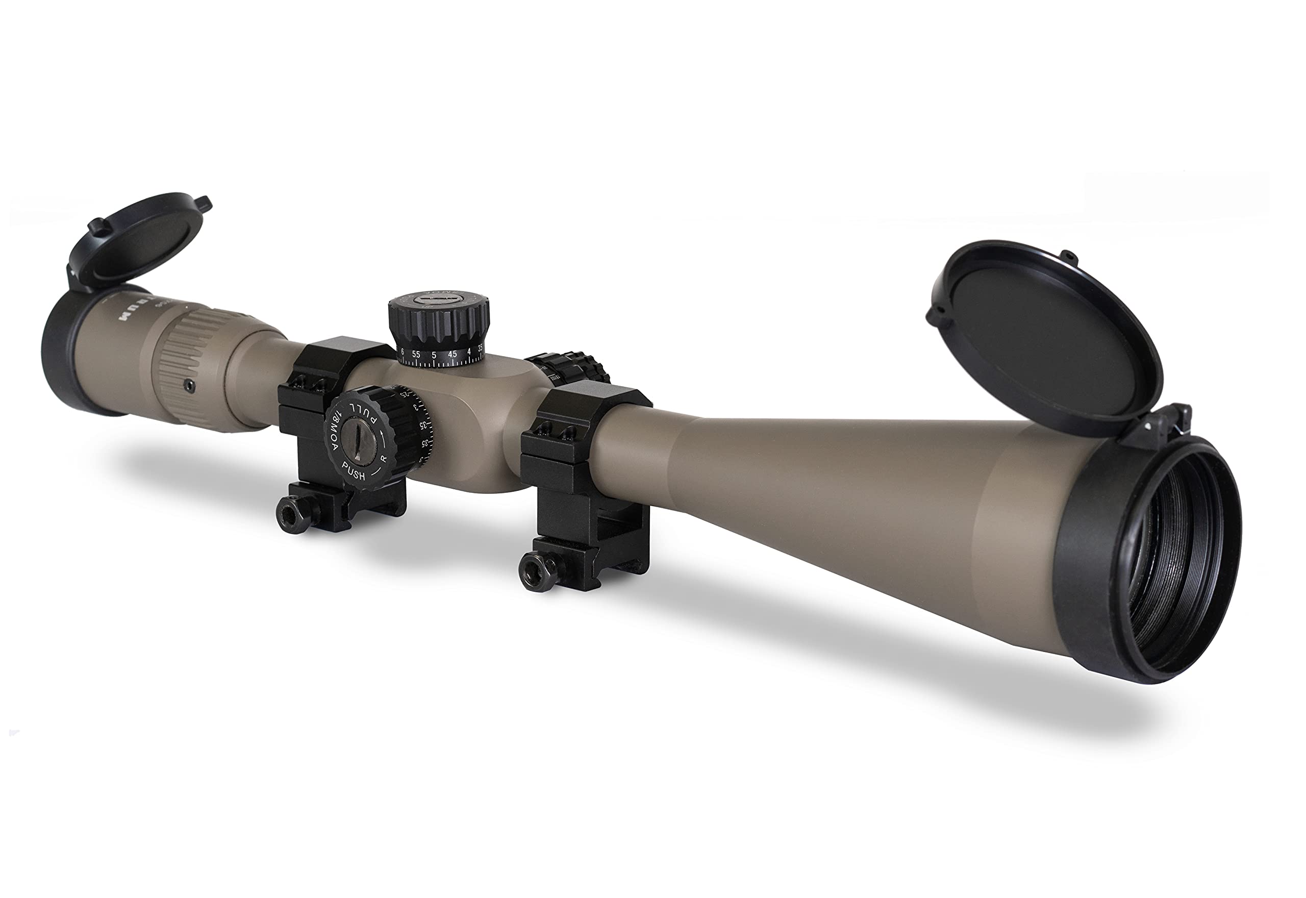 Monstrum G3 8-32x56 FFP Rifle Scope | Flat Dark Earth | Monstrum 43-B Throw Lever | Bundle