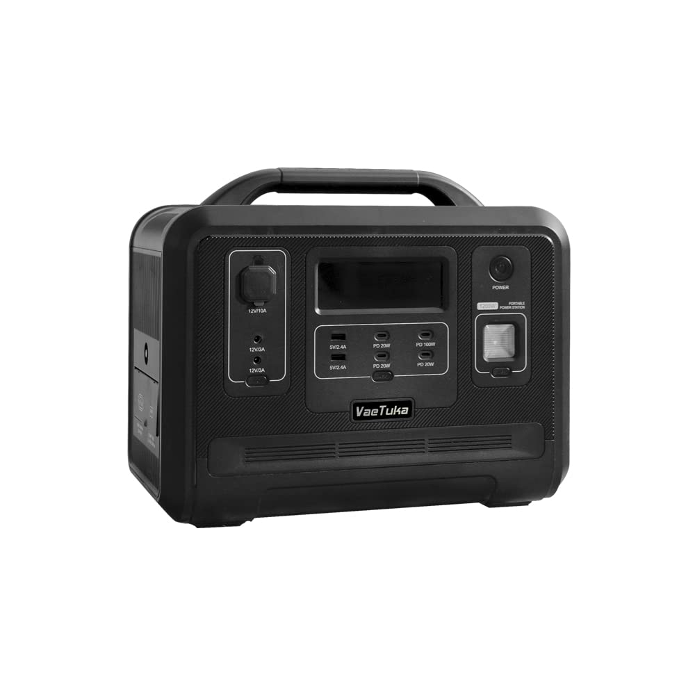 Portable Power Station 960Wh, Vaetuka Outdoor Solar Generator Home Battery Backup 1200W Lifepo4 Powertation Camping Battery Power Station for Home Use,RV/Van,Emergency Power Failure