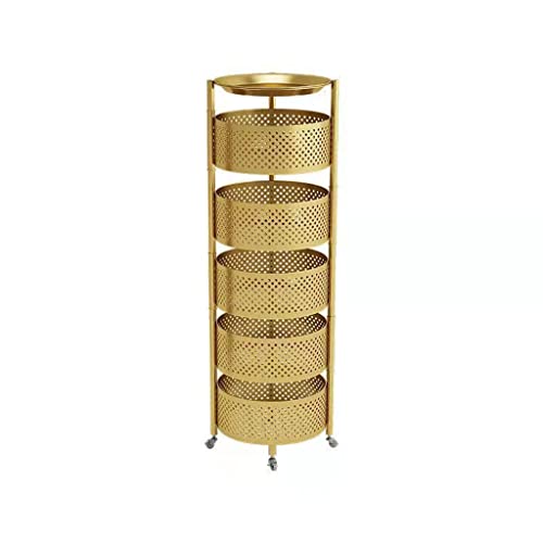 SLNFXC Trolley Kitchen Storage Rack Trolley Rack for Vegetables and Fruits (Color : D, Size : 98cm*29cm)