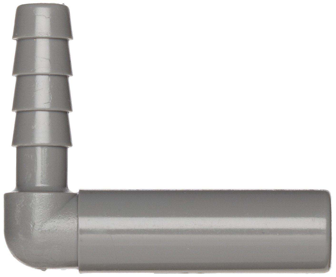 John Guest Acetal Copolymer Barbed Tube Fitting, 90 Degree Elbow, 3/8" Stem OD x 1/4" Hose ID (Pack of 10)