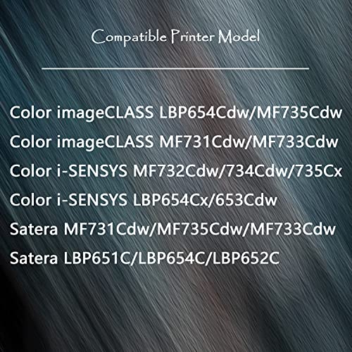 TG Imaging 5-Pack 2B/C/Y/M Replacement for Canon 046H Toner Cartridge CRG-046H GRG046 High Yield Color ImageCLASS MF731Cdw MF735Cdw LBP654Cdw MF733Cdw Toner Printer