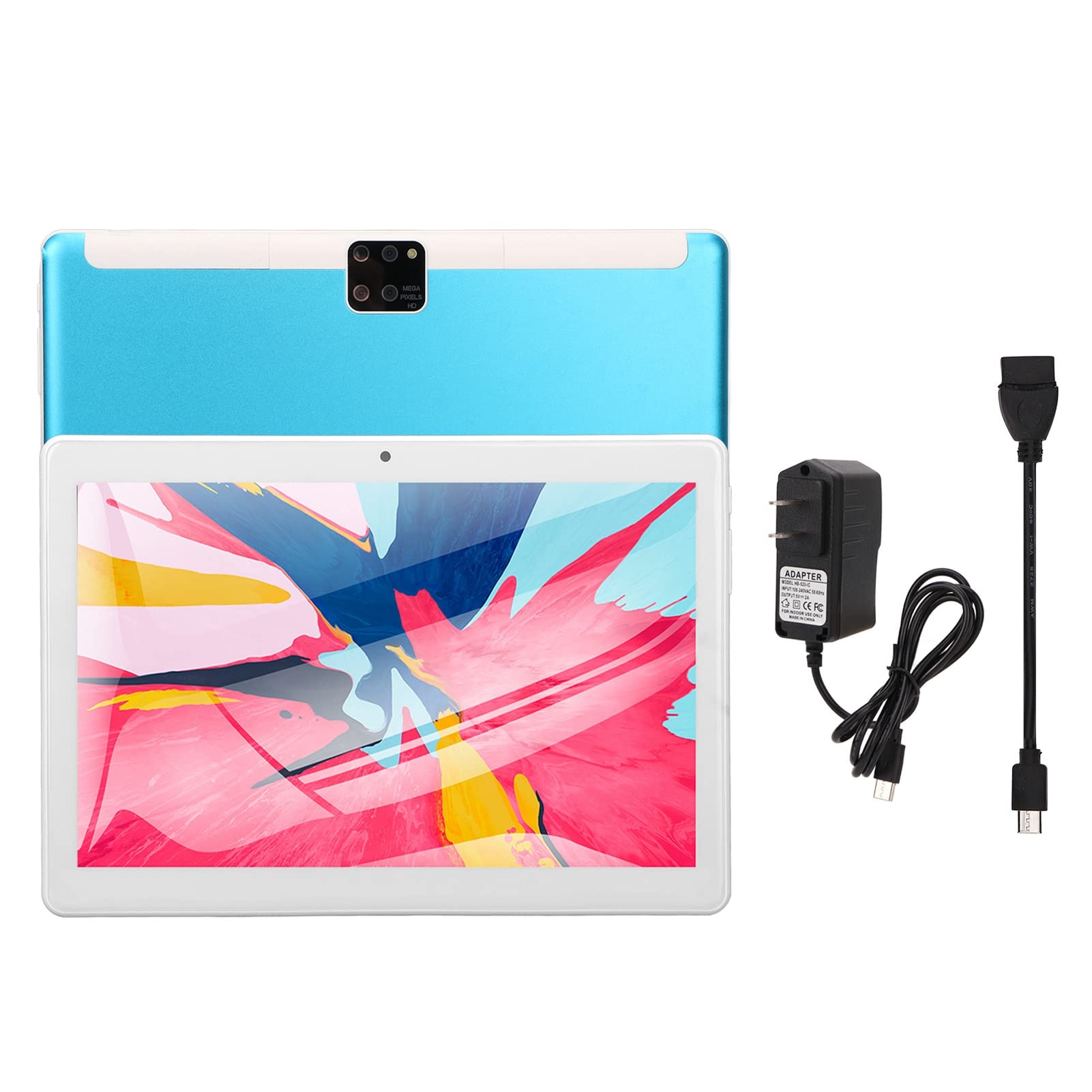 Tablet HD, Charge TypeC Dual Frequency 100 to 240V 10.1 Inch Tablet Back 16MP 1960x1080 for Business (US Plug)