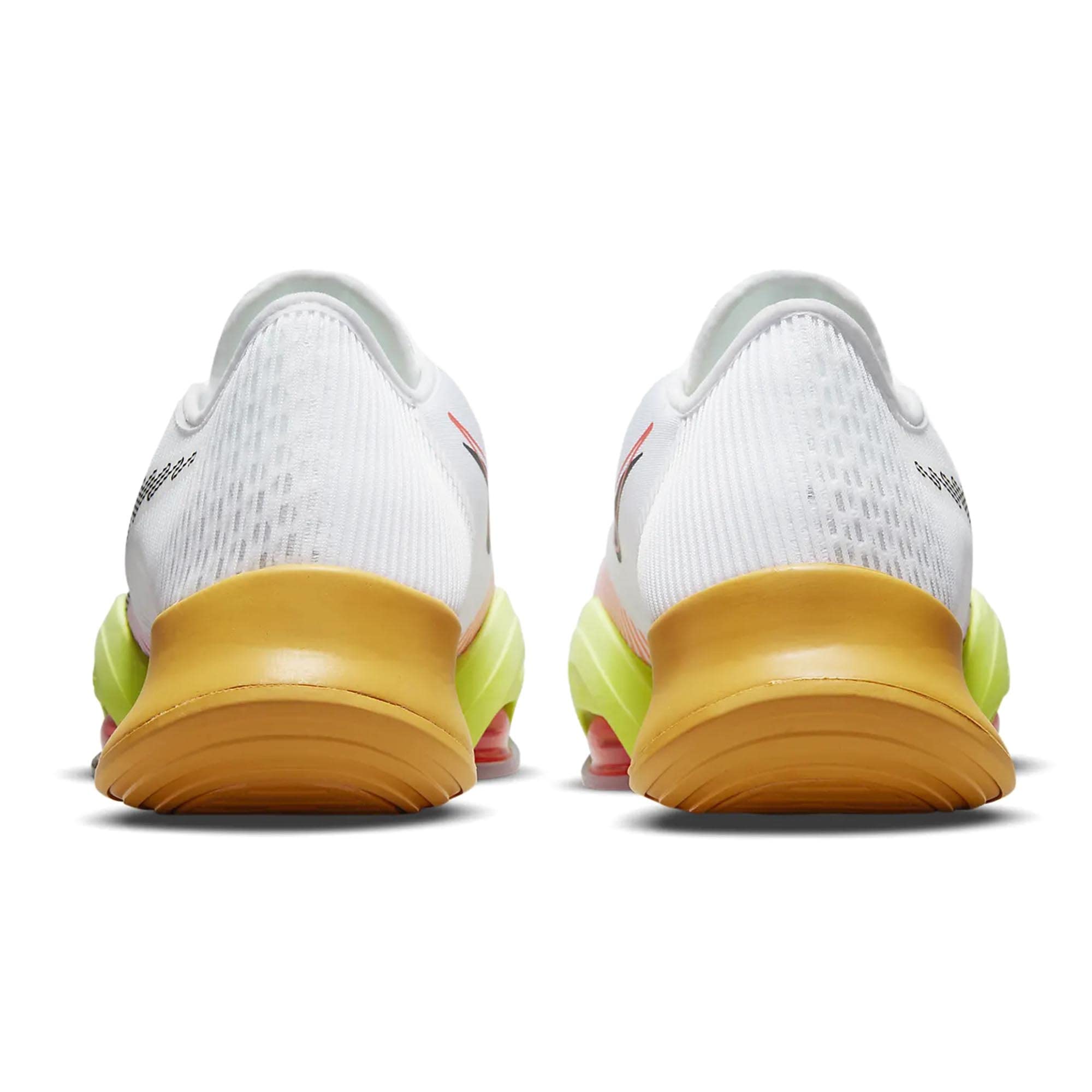 Nike Womens Gymnastics Shoe (7.5, White/Black/Pollen/Volt, Numeric_7_Point_5)