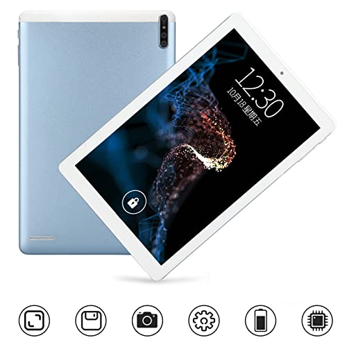 Tablet PC Blue 6GB 128GB 1960x1080 IPS 10.1 Inch Tablet Front 5MP Back 13MP for 11.0 for Writing (US Plug)