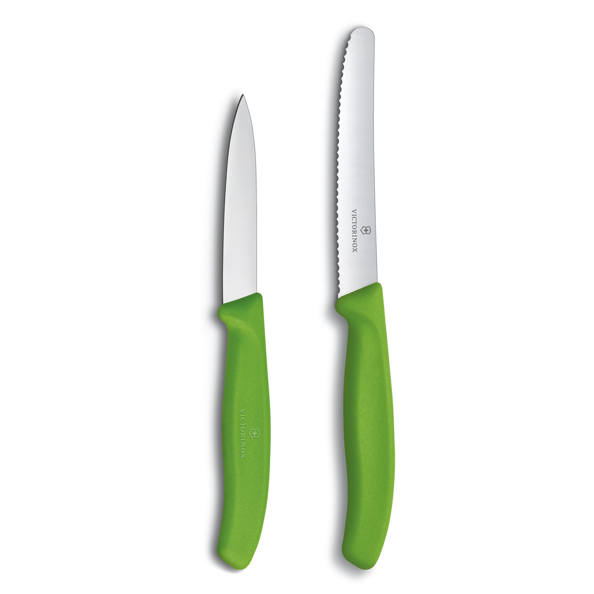 Victorinox Swiss Classic Paring Knife Set - Includes Exceptional Paring Knife & Utility Knife - Kitchen Knives for Home Essentials - Black Handles, 2-Piece Set