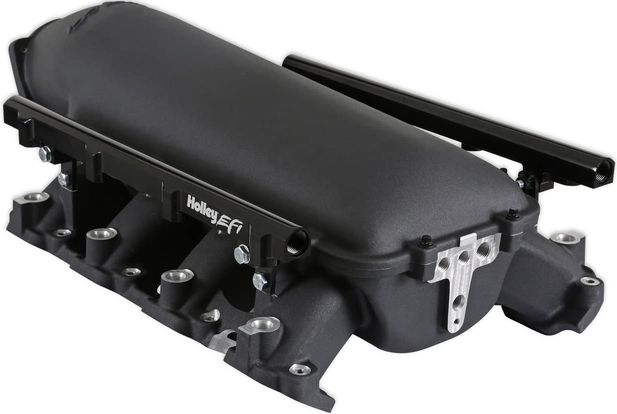 NEW HOLLEY ULTRA LO-RАM KIT & FUEL RAILS,TOP FEED MOUNT WITH PORT INJ,BLACK SATIN,COMPATIBLE WITH GМ GEN V LT1