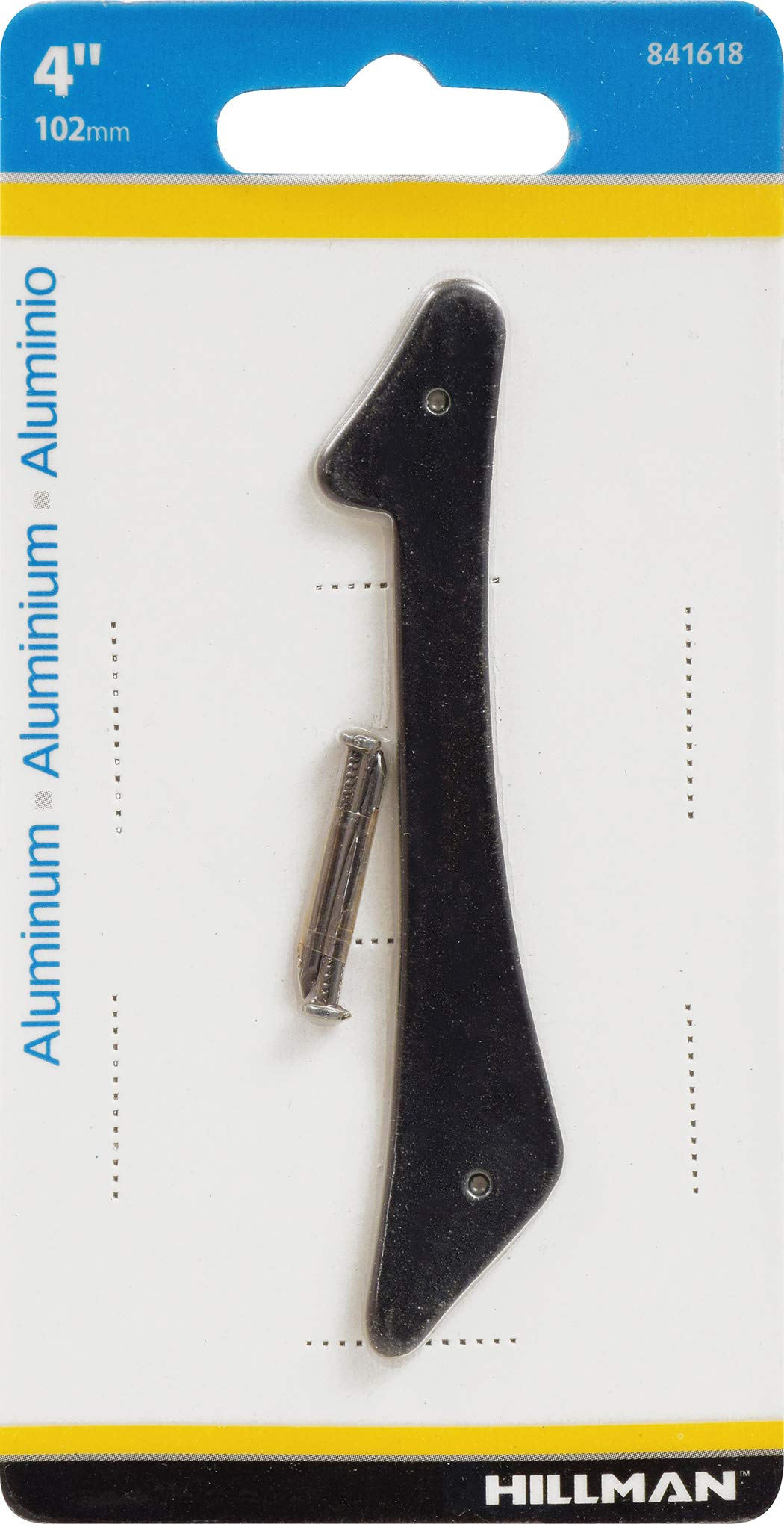 Hillman 841618 Black 4-Inch Nail Die Cast Aluminum, House Number 1