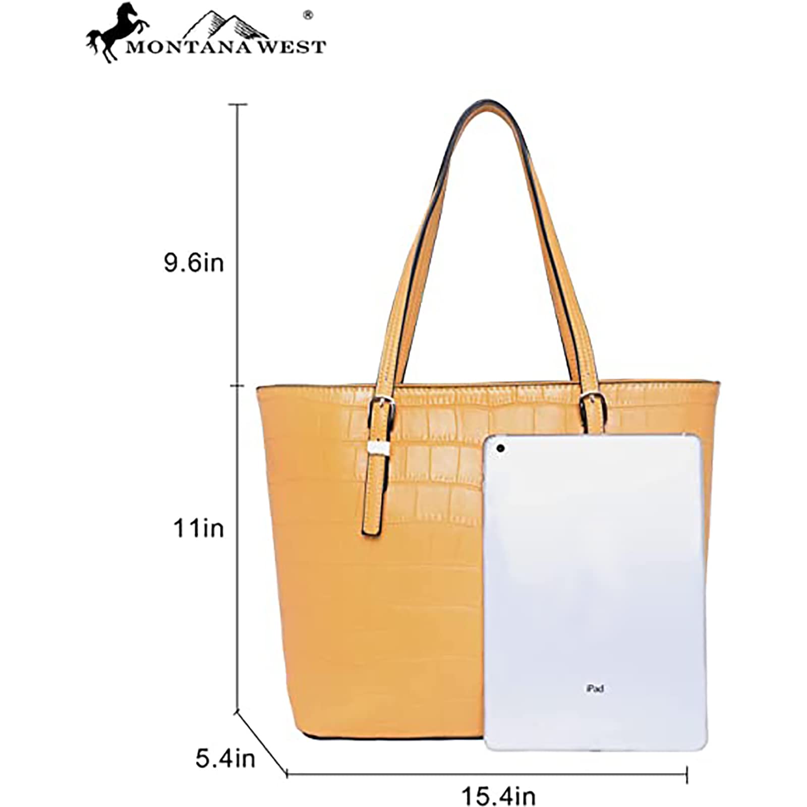 Montana West Handbags Crocodile Pattern Purses for Women Tote Bag Top-Handle Pu Leather Shoulder Bags B2B-MWC-027KH