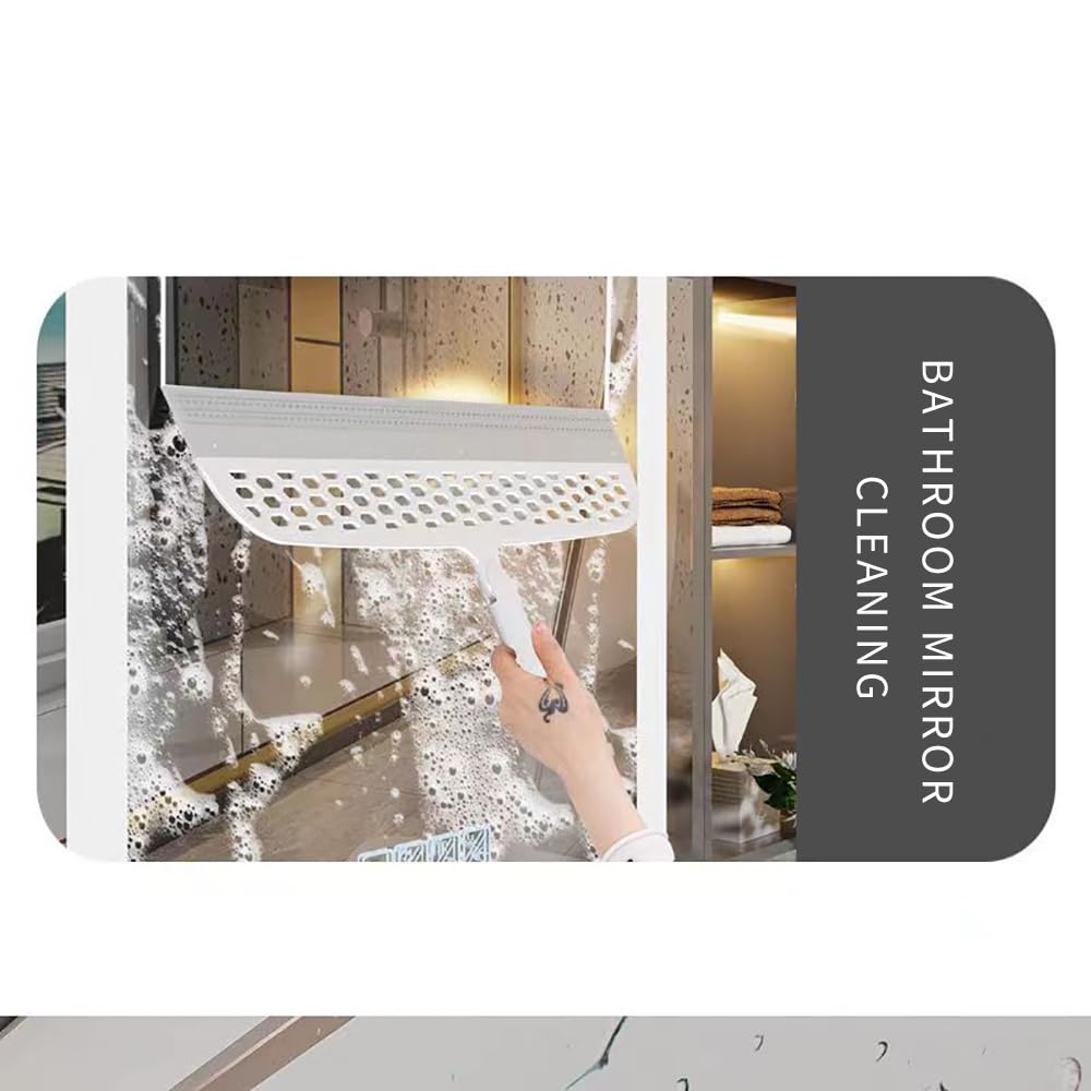 Wiper Floor Scraper Home Bathroom Magic Sweeper Double Razor Silicone Scraper Floor Cleaner