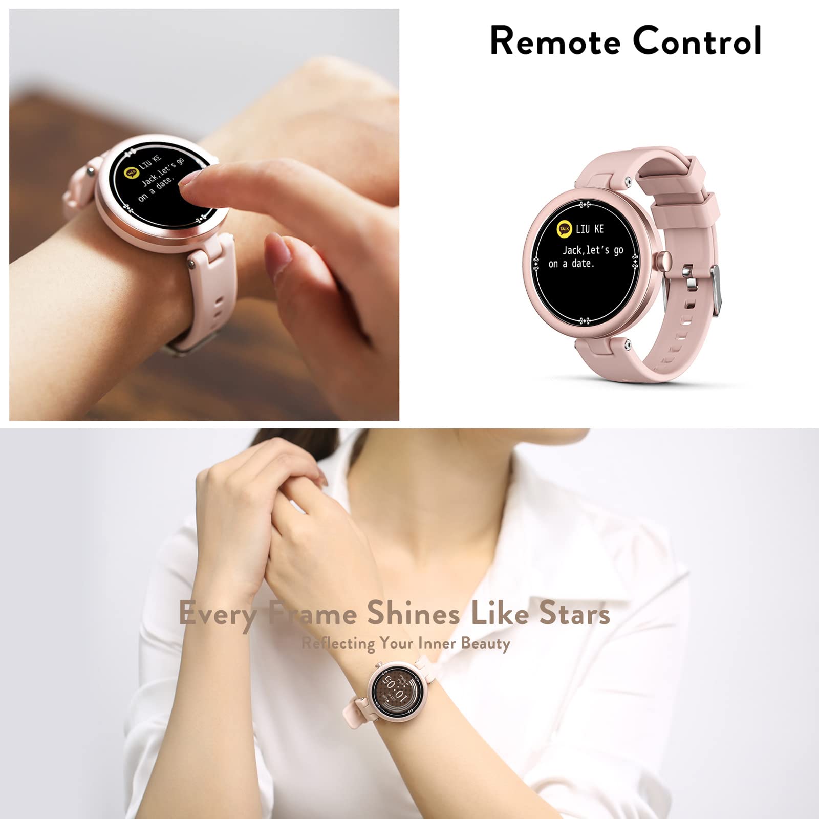 Smart Watches for Women Smartwatch Android iPhone Compatible Fitness Tracker Custom Dial Sport Watch for Ladies