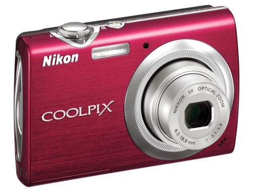 Nikon Coolpix S230 10MP Digital Camera with 3x Optical Zoom and 3 inch Touch Panel LCD (Gloss Red)