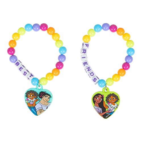 LUV HER Encanto Girls BFF 6 Piece Toy Jewelry Box Set with 2 Rings, 2 Bead Bracelets and Snap Hair Clips Ages 3+
