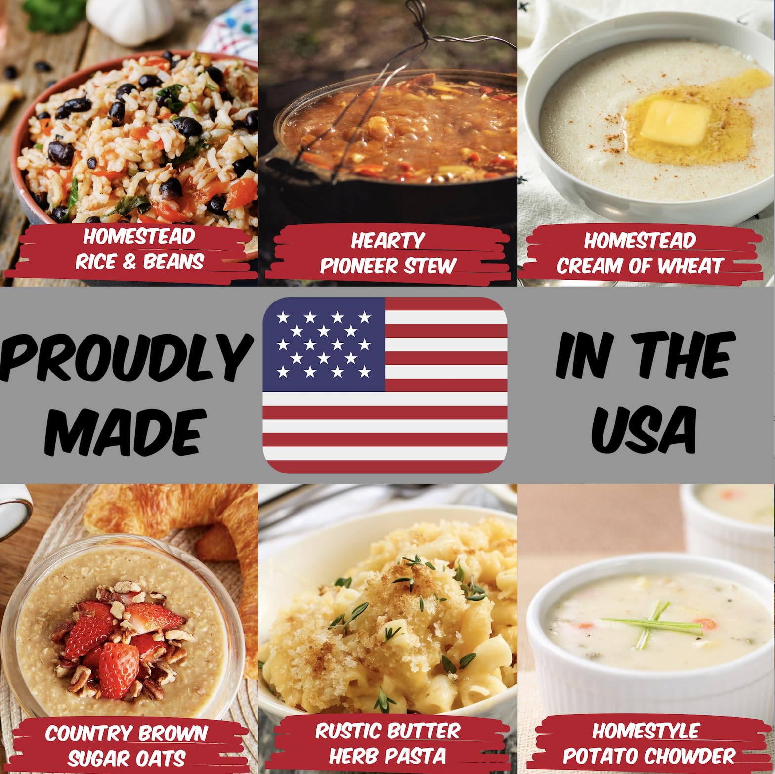 Ultimate 120-Serving Emergency Meal Kit | 25-Year Shelf Life | High-Calorie Survival Food Made in USA