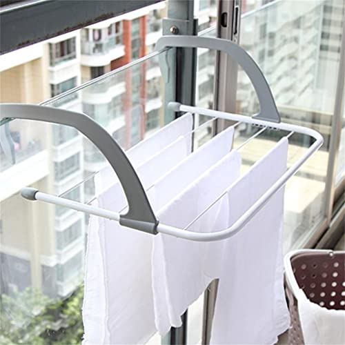 WODMB Multifunctional Collapsible Windproof Foldable Clothes Hanger Drying Rack Underwear Socks Towels Cloth Pants