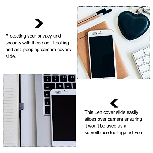 SOLUSTRE Laptops 6PCS Webcam Cover Slide Tablet Laptop Camera Cover Web Blocker Privacy Cover Slide Slides