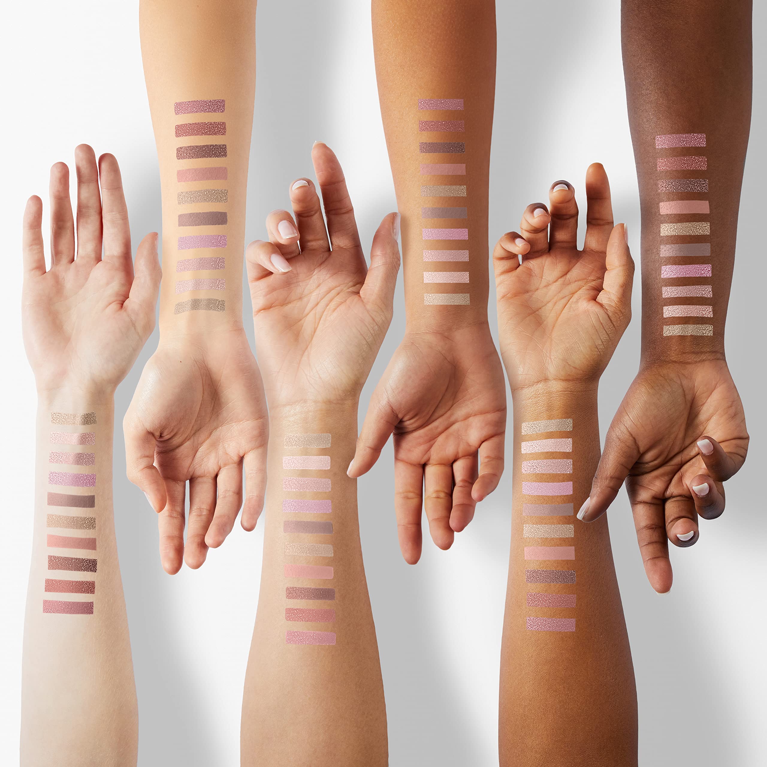 LUXAZA 10PCS Eyeshadow Stick,Shimmer And Neutral Champagne Pink Metallic Eye Shadow sticks,Cream Pencil Crayon with Smudge-proof & Waterproof,Eye Brightener Stick