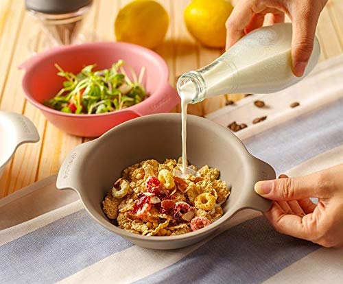 Nineware BPA-Free Cereal Bowl Set of 4 Unbreakable Lightweight for Soup, Rice, Yogurt Dishwasher & Microwave Safe