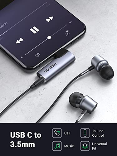 UGREEN USB C to 3.5mm Headphone and Charger Adapter and USB C to 3.5mm Audio Headphone Jack Adapter Bundle