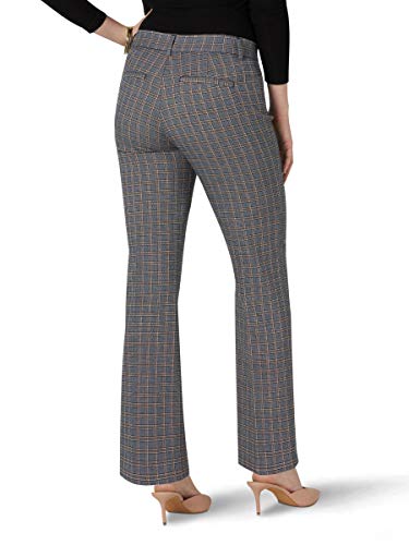 Lee Women's Ultra Lux Comfort with Flex Motion Trouser Pant Sky Captain Check 12